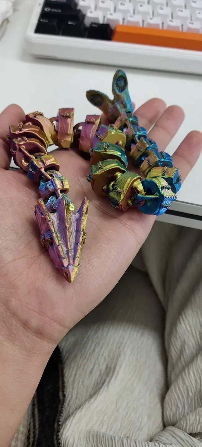 Articulated CyberPunk Mechanical Snake by 3D打印爱好者 - MakerWorld