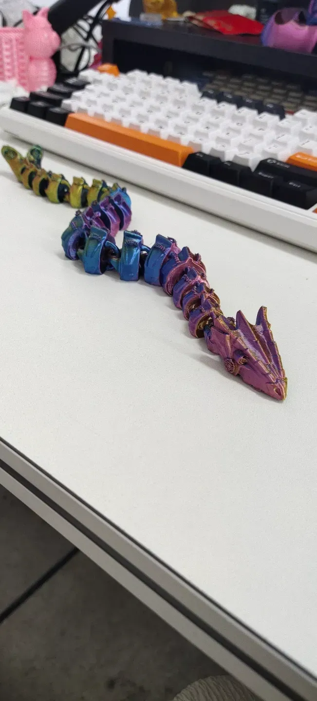 Articulated CyberPunk Mechanical Snake by 3D打印爱好者 - MakerWorld