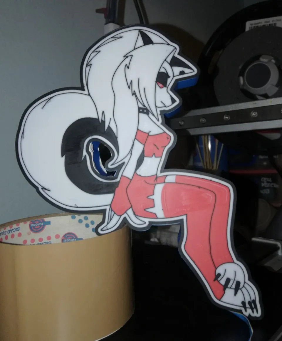 Loona Helluva Boss Lightbox by Alegiro - MakerWorld