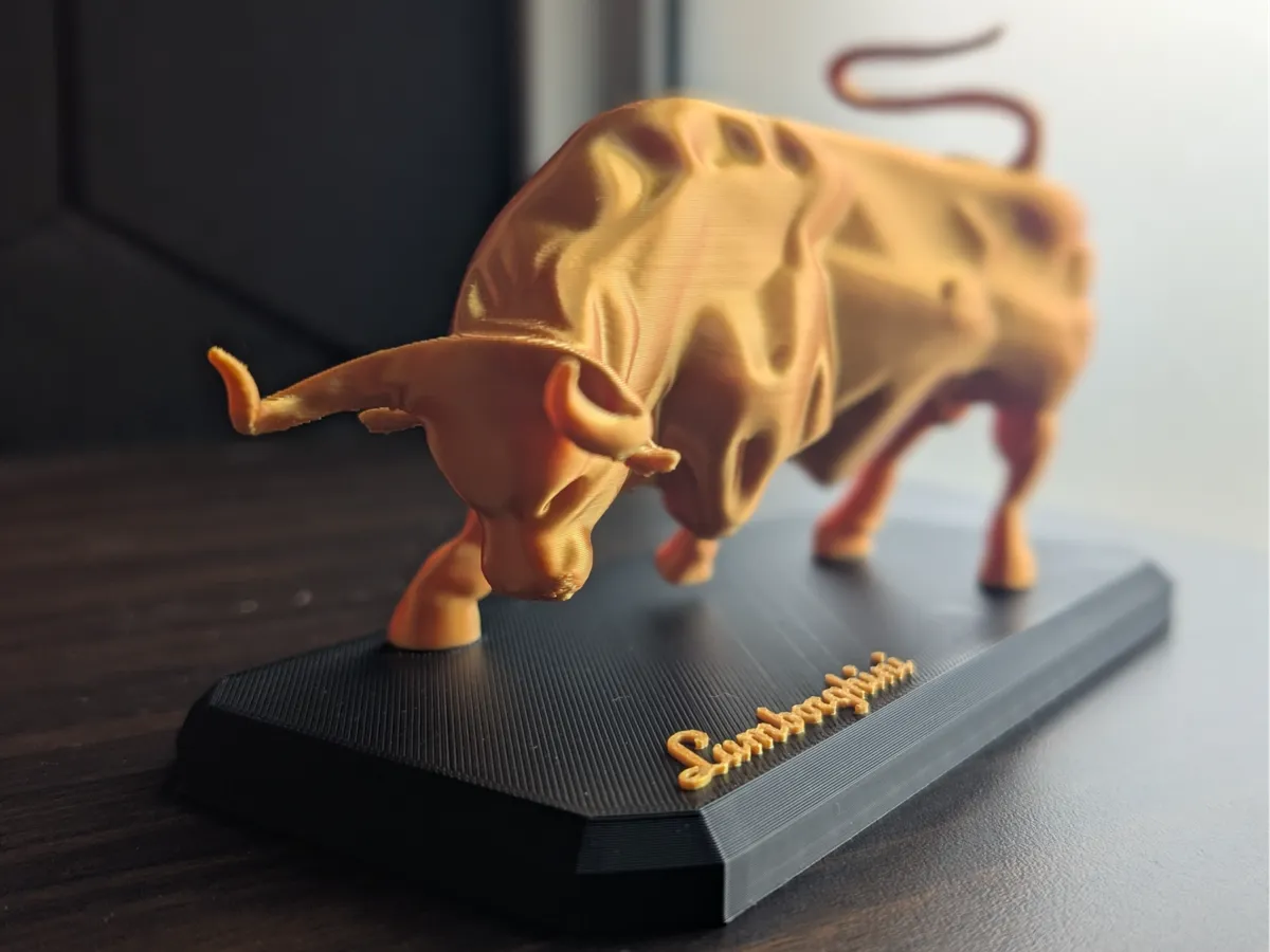 Lamborghini Bull 3D Sculpture - Free 3D Print Model - MakerWorld