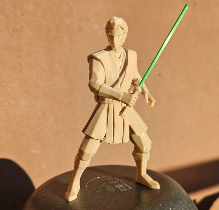 Highly detailed low poly Anakin Skywalker figure - Free 3D Print Model ...