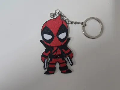 Deadpool Multicolor Keychain n.1 by 3Devil - MakerWorld