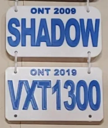 Custom Ontario, Canada Motorcycle License Plate - Free 3D Print Model ...