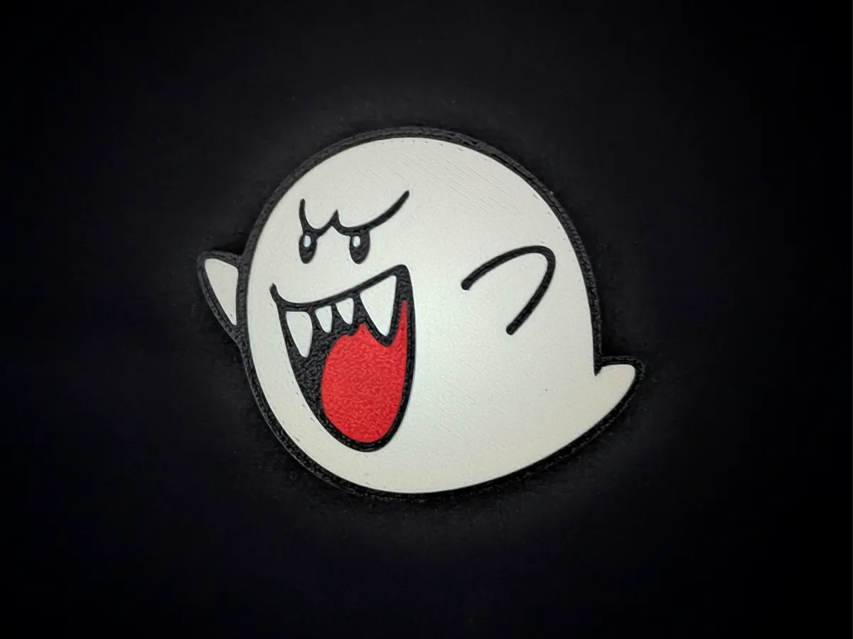 Boo Badge - Free 3D Print Model - MakerWorld