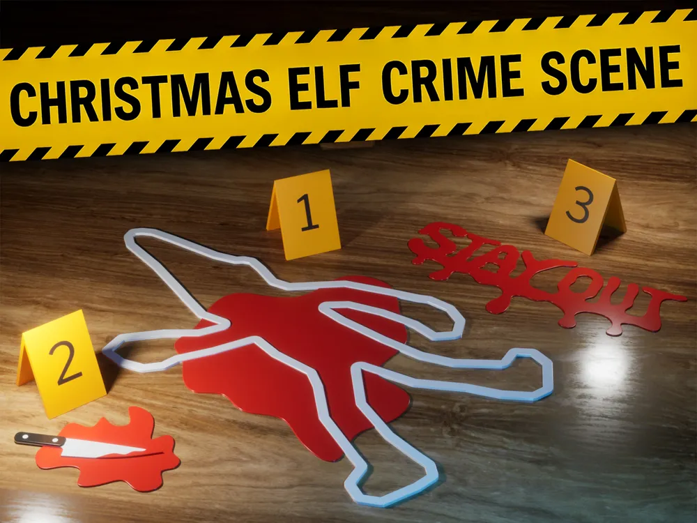 Christmas Elf Crime Scene – Multicolor AMS Print - Free 3D Print Model ...
