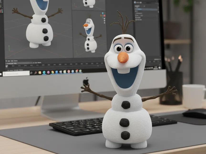 Olaf frozen multipart - Free 3D Print Model - MakerWorld