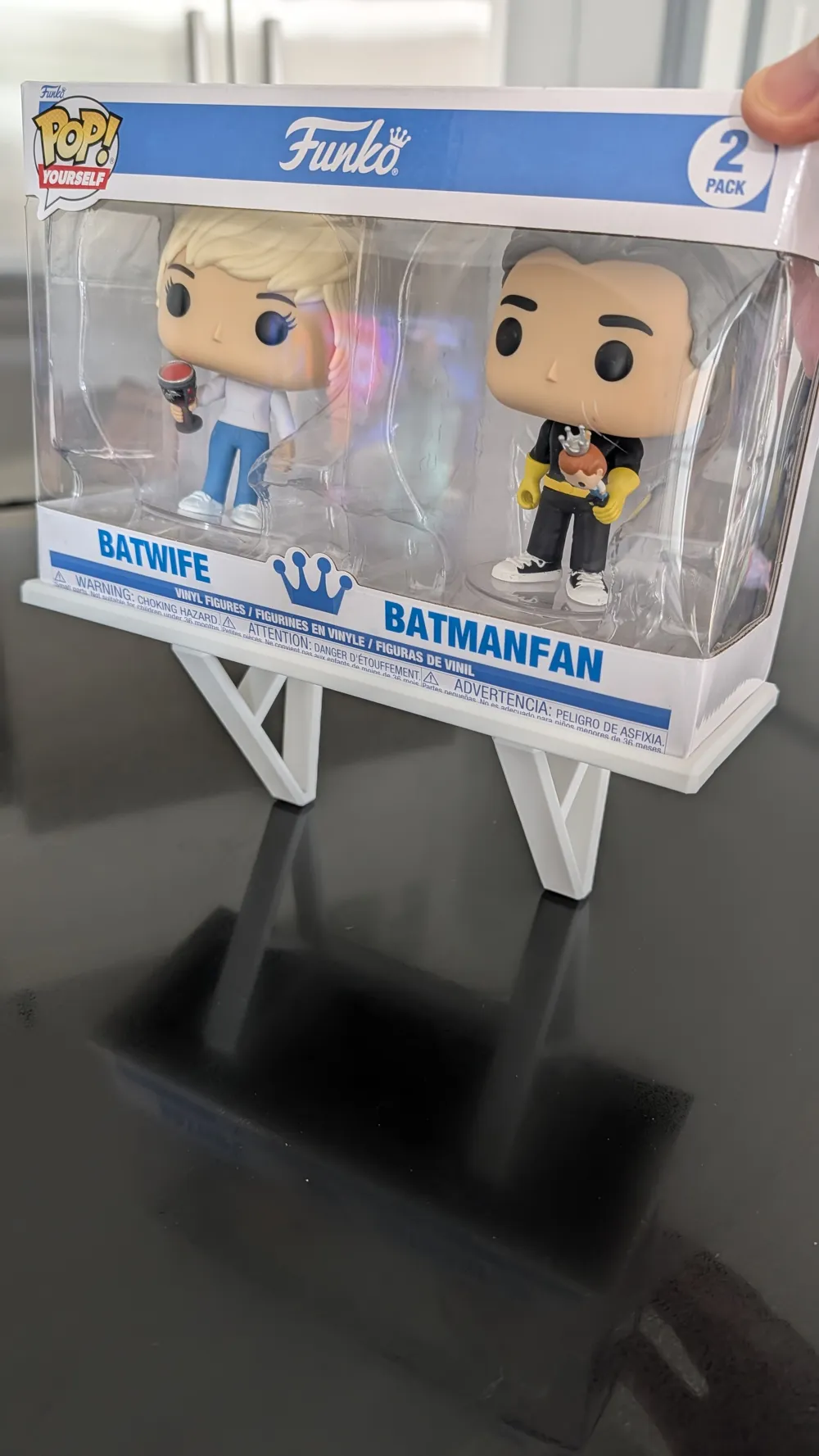 Funko Twin Pack Wall Display Stand - Free 3D Print Model - MakerWorld