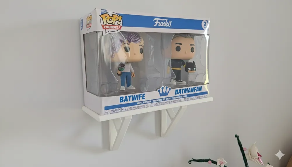 Funko Twin Pack Wall Display Stand - Free 3D Print Model - MakerWorld
