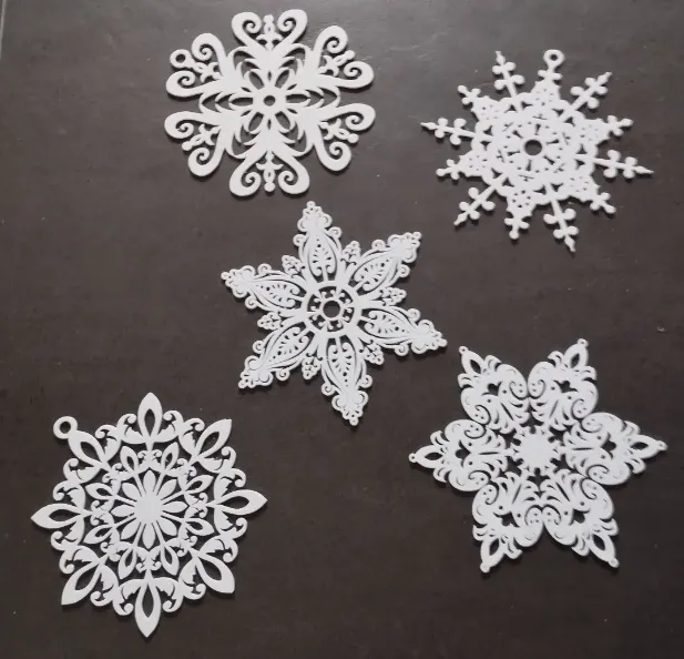 Snowflake x5 by andrzeju - MakerWorld