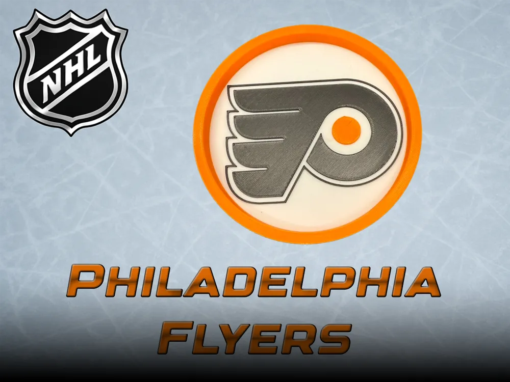 NHL Coaster – Philadelphia Flyers - Free 3D Print Model - MakerWorld