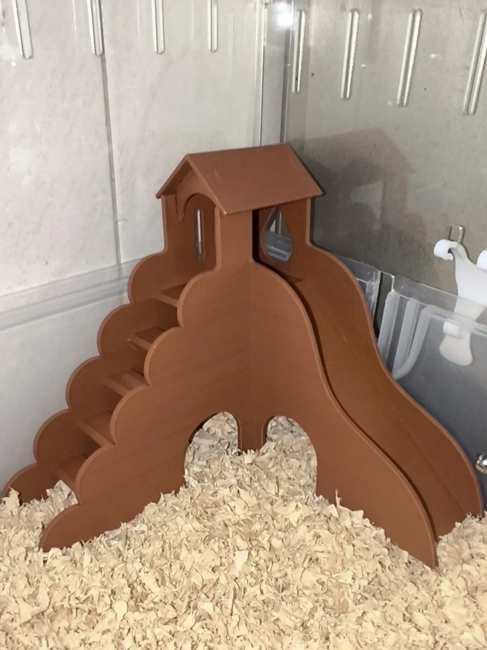 Hamster slide + loft Hamster cage landscaping - Free 3D Print Model ...