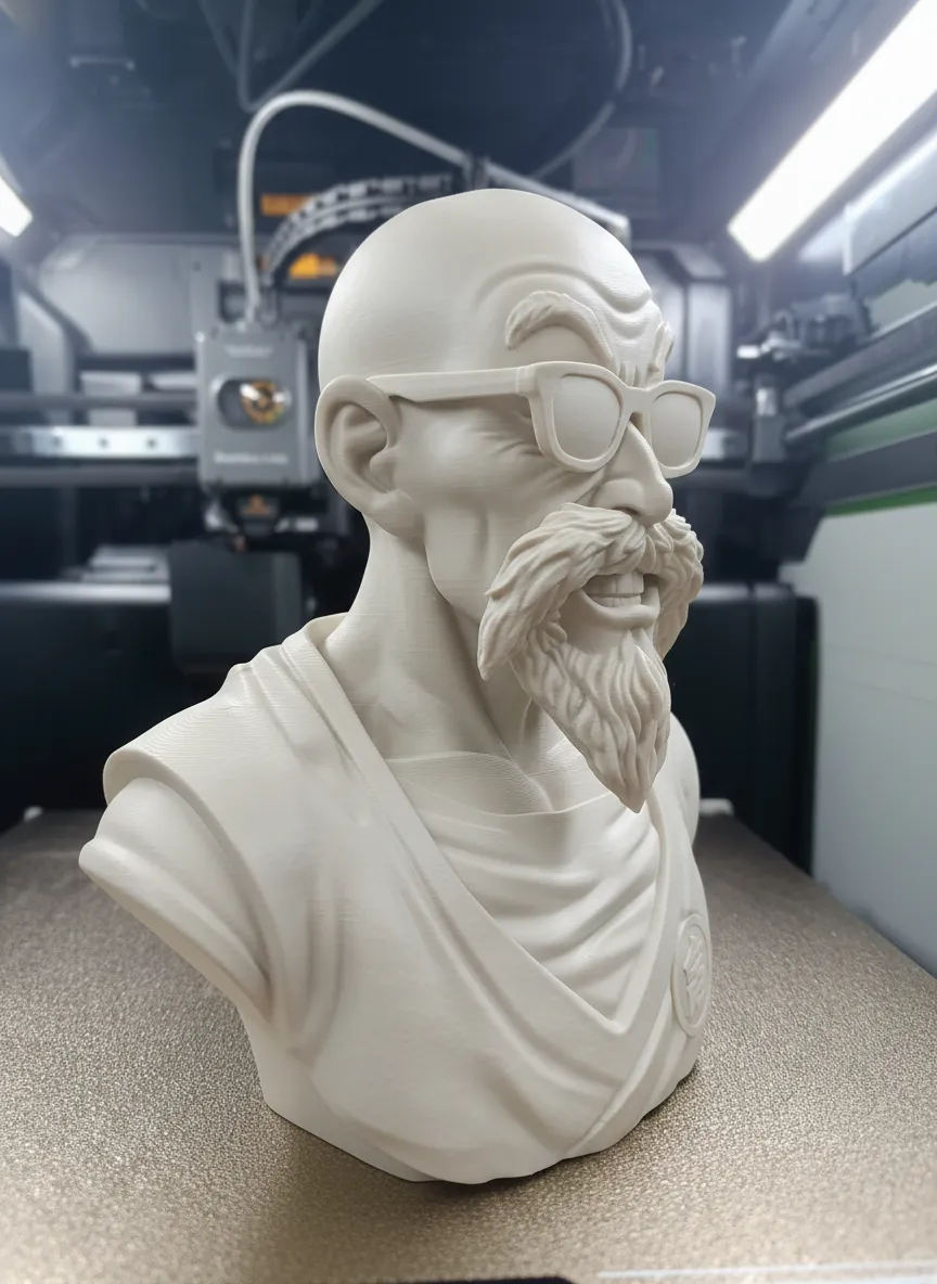 MASTER ROSHI BUST DBZ - Free 3D Print Model - MakerWorld