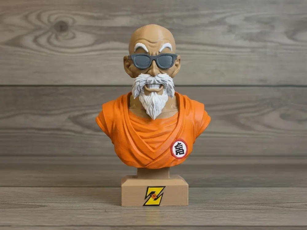MASTER ROSHI BUST DBZ - Free 3D Print Model - MakerWorld
