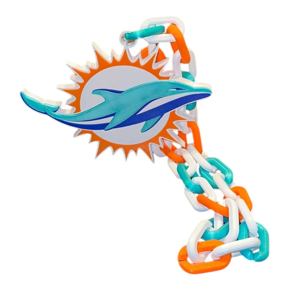 Dolphins Chain necklace - Free 3D Print Model - MakerWorld