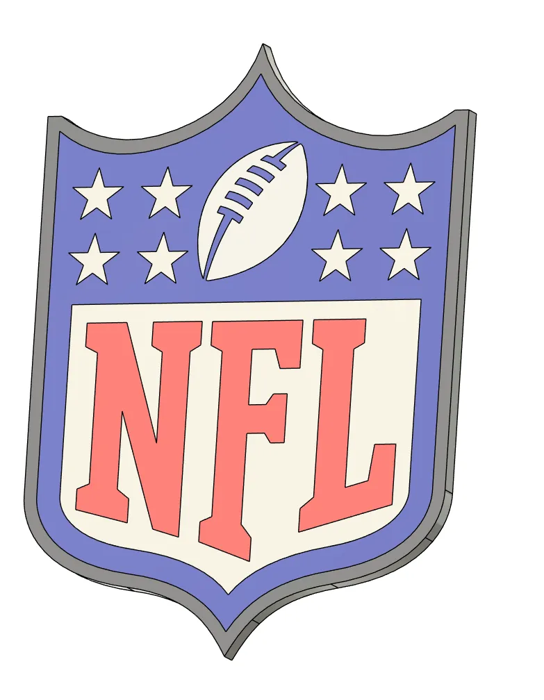 Logo intercambiable de la NFL - Modelo de impresión 3D gratuito ...
