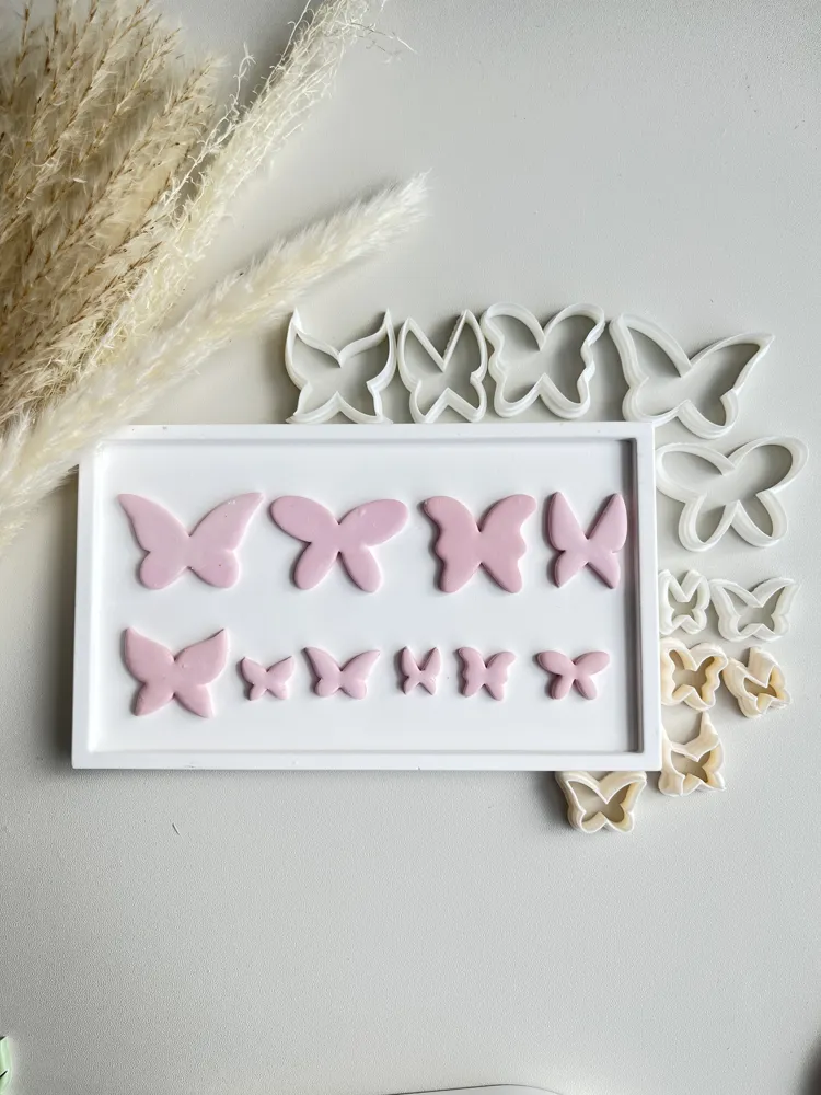 Butterfly 10pcs polymer clay cutters - Free 3D Print Model - MakerWorld