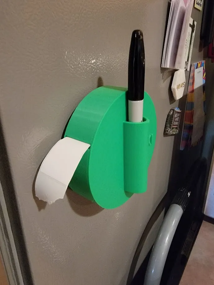 Label dispenser for 1x2 labels with a holster for a sharpie by liorbk ...