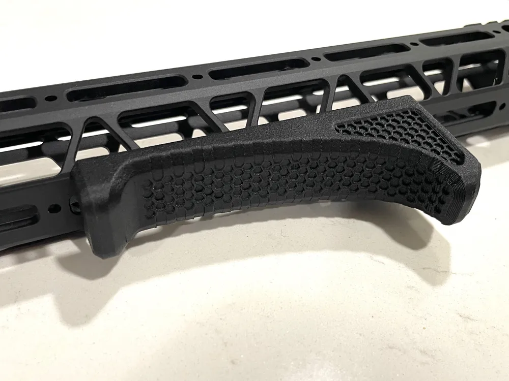 (Snap In) M-LOK Angled Fore Grip Hex Grip by Print Locker MakerWorld ...