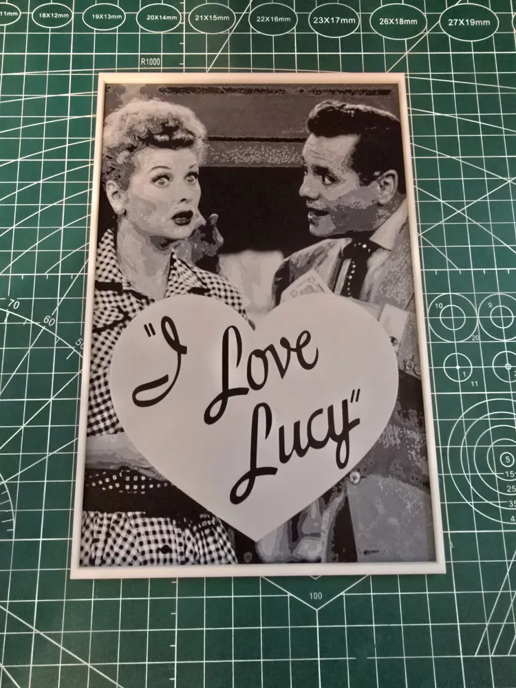 I Love Lucy Poster - Hueforge Art - Free 3D Print Model - MakerWorld
