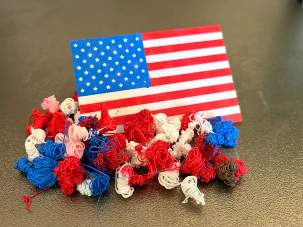 United States Flag + USA POOP! by 3dLogic MakerWorld: Download Free 3D ...