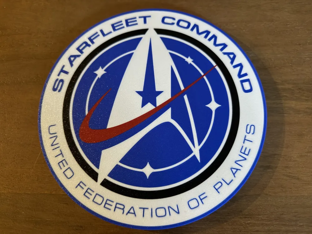 Star Trek - Starfleet Command Sign - Free 3D Print Model - MakerWorld