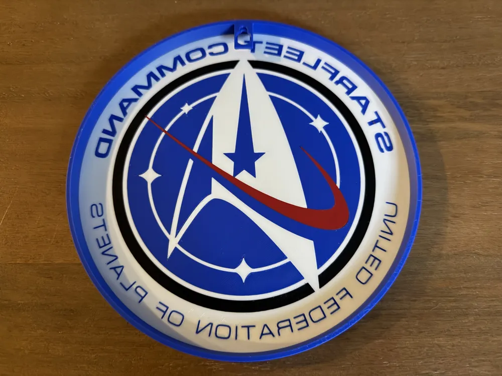 Star Trek - Starfleet Command Sign - Free 3D Print Model - MakerWorld