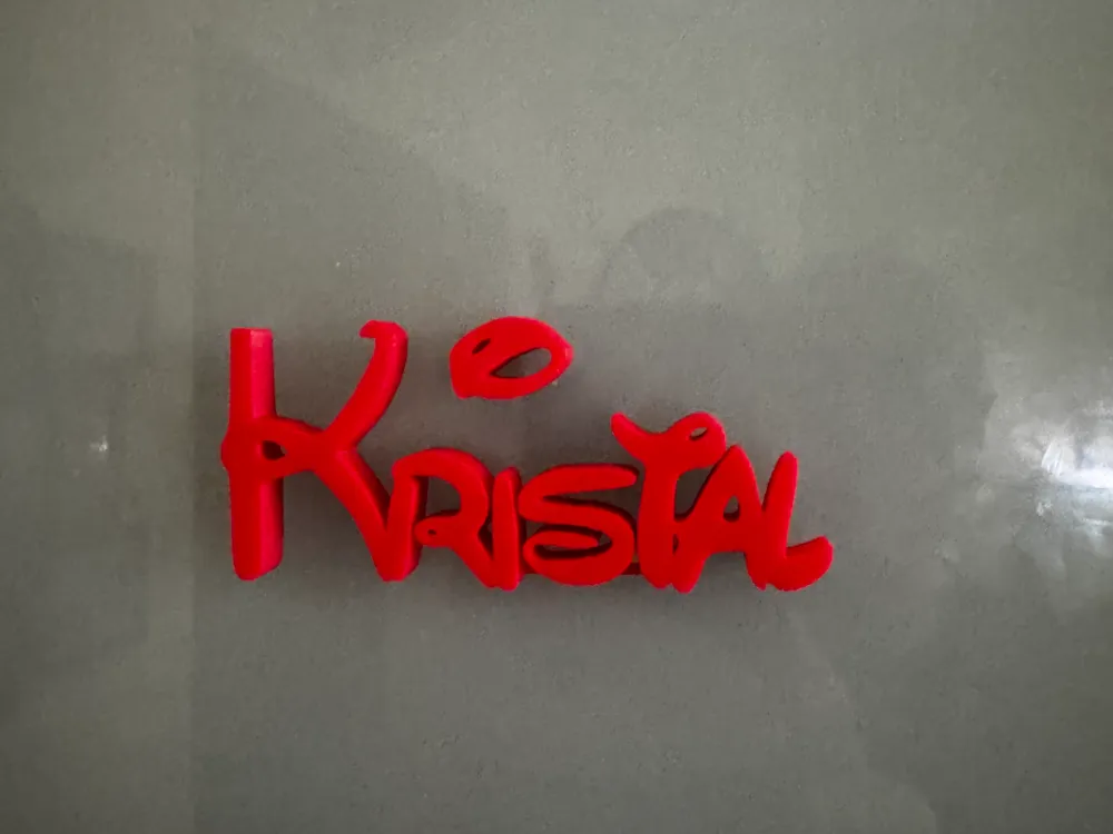 Name Style Disney "Kristal" by Nico3D - MakerWorld
