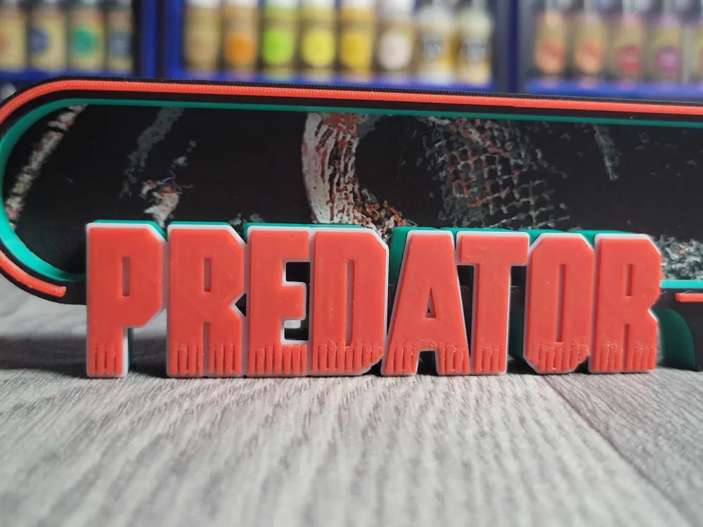 Predator movie logo sign by rajmaksMakerWorld: Download Free 3D Models
