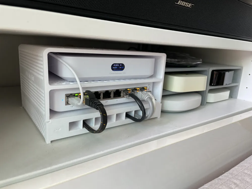 Unifi UGC, Lite 8 PoE Rack w/cable manager by Master of Moon & wind ...