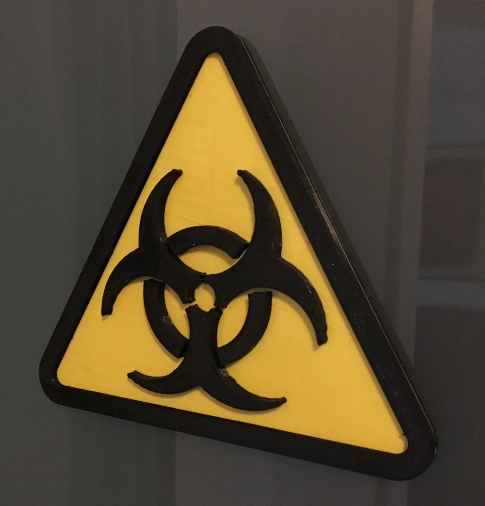 Biohazard Door Sign Remixed by Tekk3D - MakerWorld