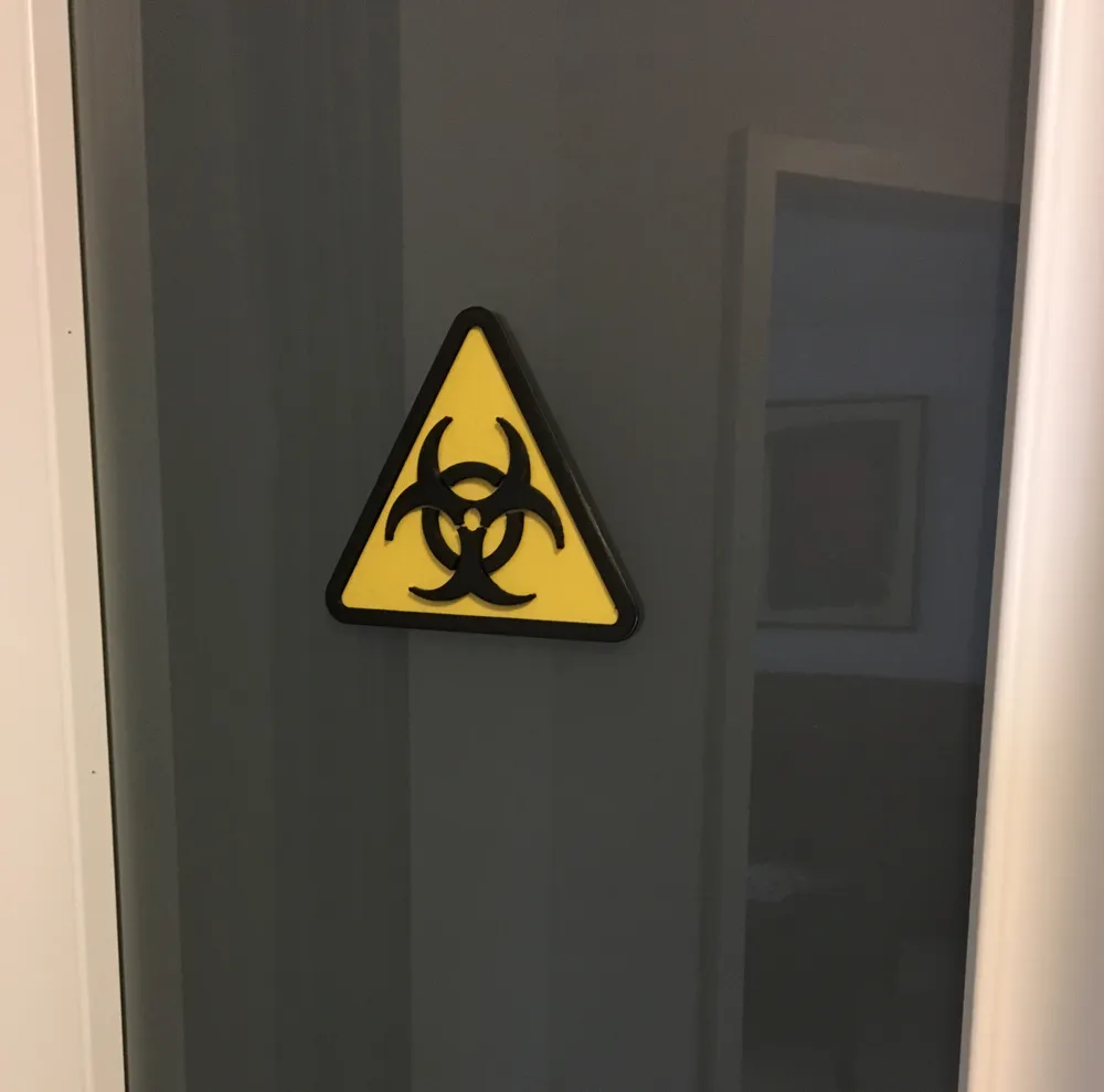 Biohazard Door Sign Remixed by Tekk3D - MakerWorld