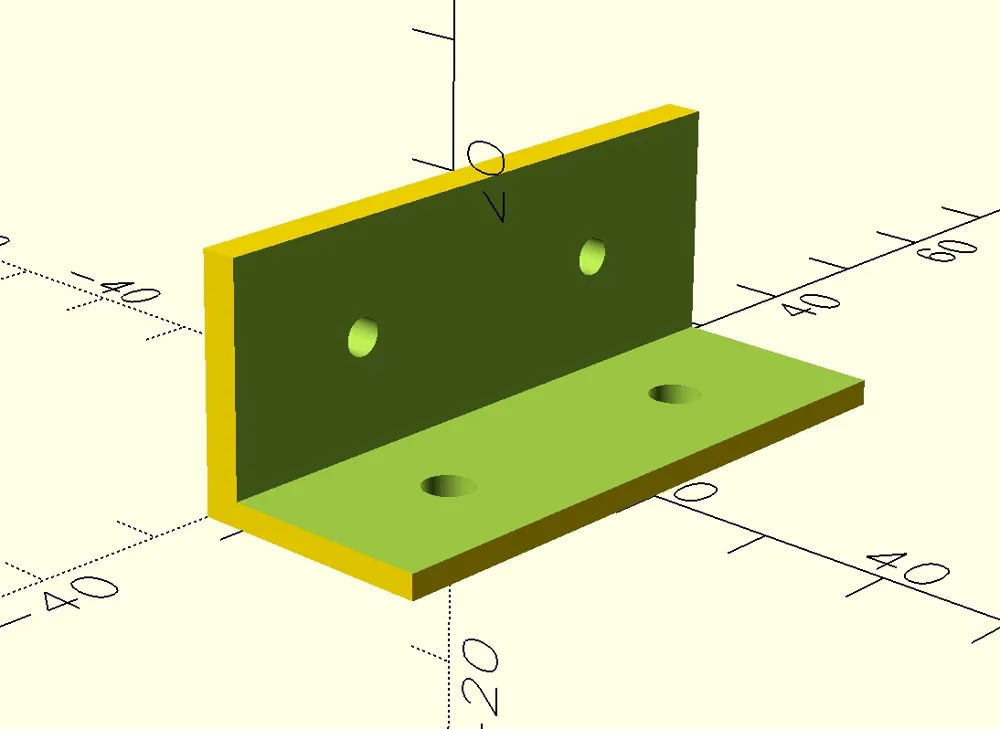 Configurable L-profile with holes and struts by Oxooxo - MakerWorld
