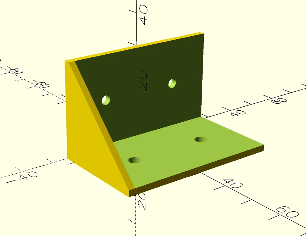 Perfil en L configurable con orificios y refuerzos por Oxooxo - MakerWorld