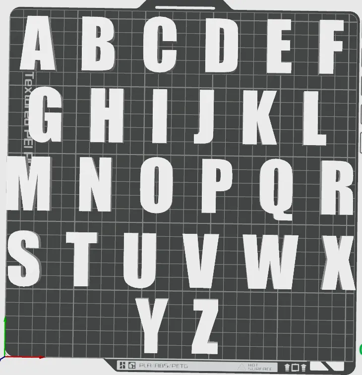 Alphabet Style -Impact- by Vitbrunfire - MakerWorld