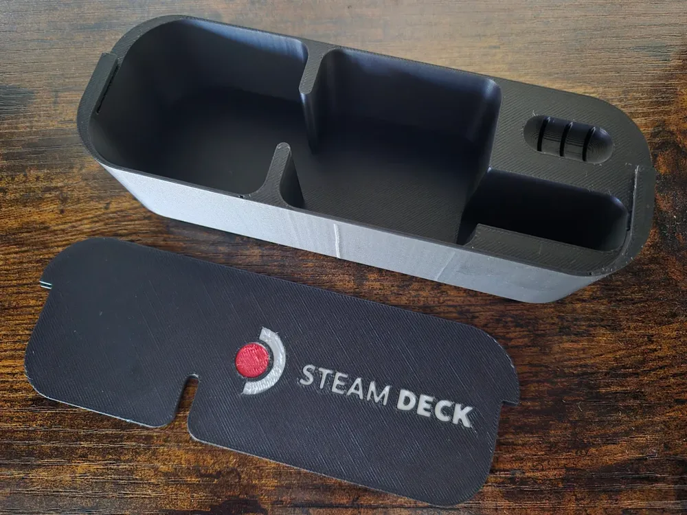 Boîte de rangement Steam Deck pour chargeur et carte microSD - Modèle d ...