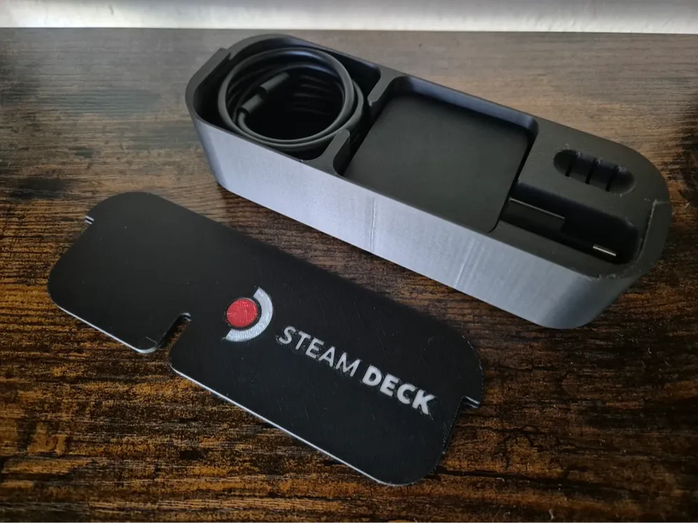Boîte de rangement Steam Deck pour chargeur et carte microSD - Modèle d ...