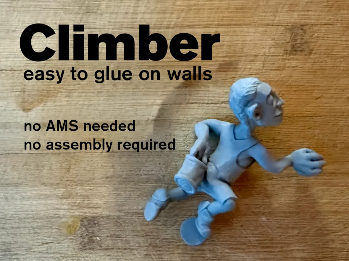 Easy to print Climber - Free 3D Print Model - MakerWorld