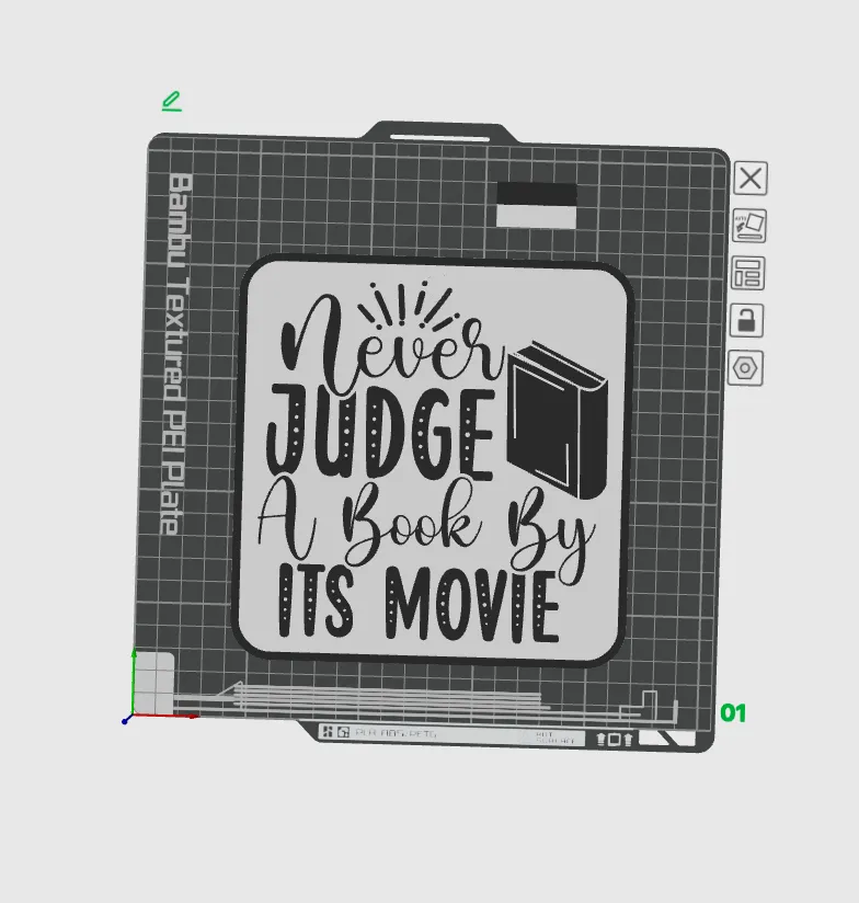 Funny Sign / Book Lover / Gift Idea by 3D Prints This Week - MakerWorld