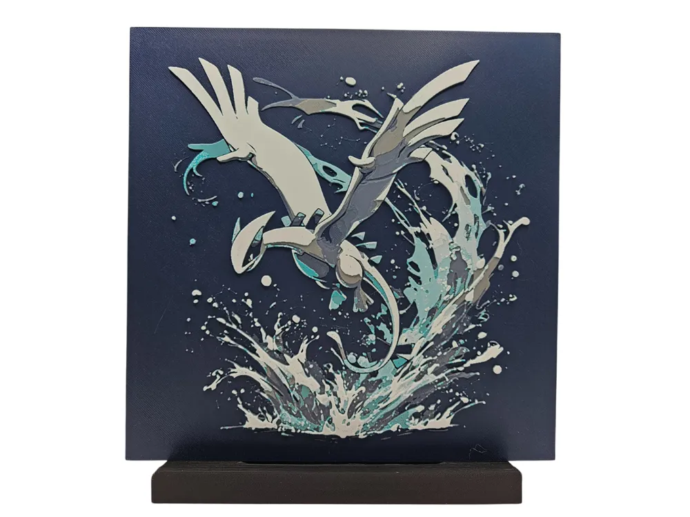 Lugia (Pokemon hueforge) by BusyKikiBee MakerWorld: Download Free 3D Models