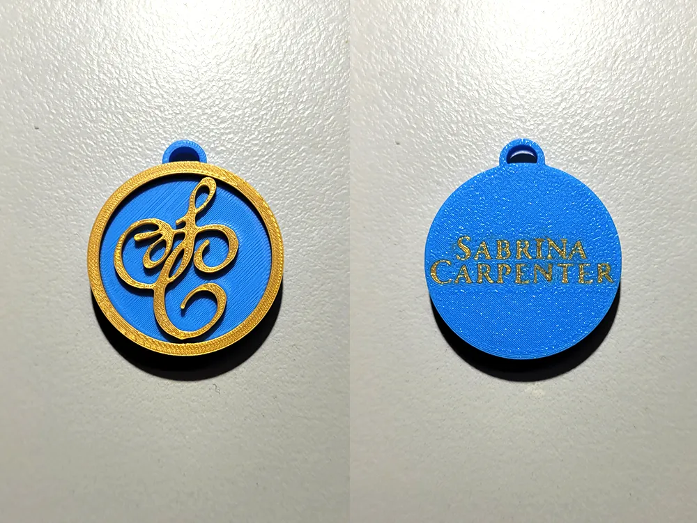 Sabrina Carpenter 2025 Double Sided Keychain - Free 3D Print Model ...