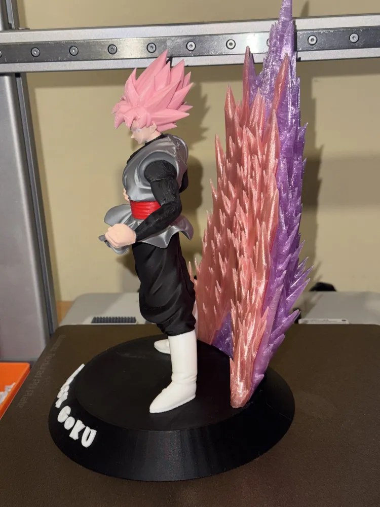 Black Goku SS ROSé - DRAGON BALL SUPER - Free 3D Print Model - MakerWorld