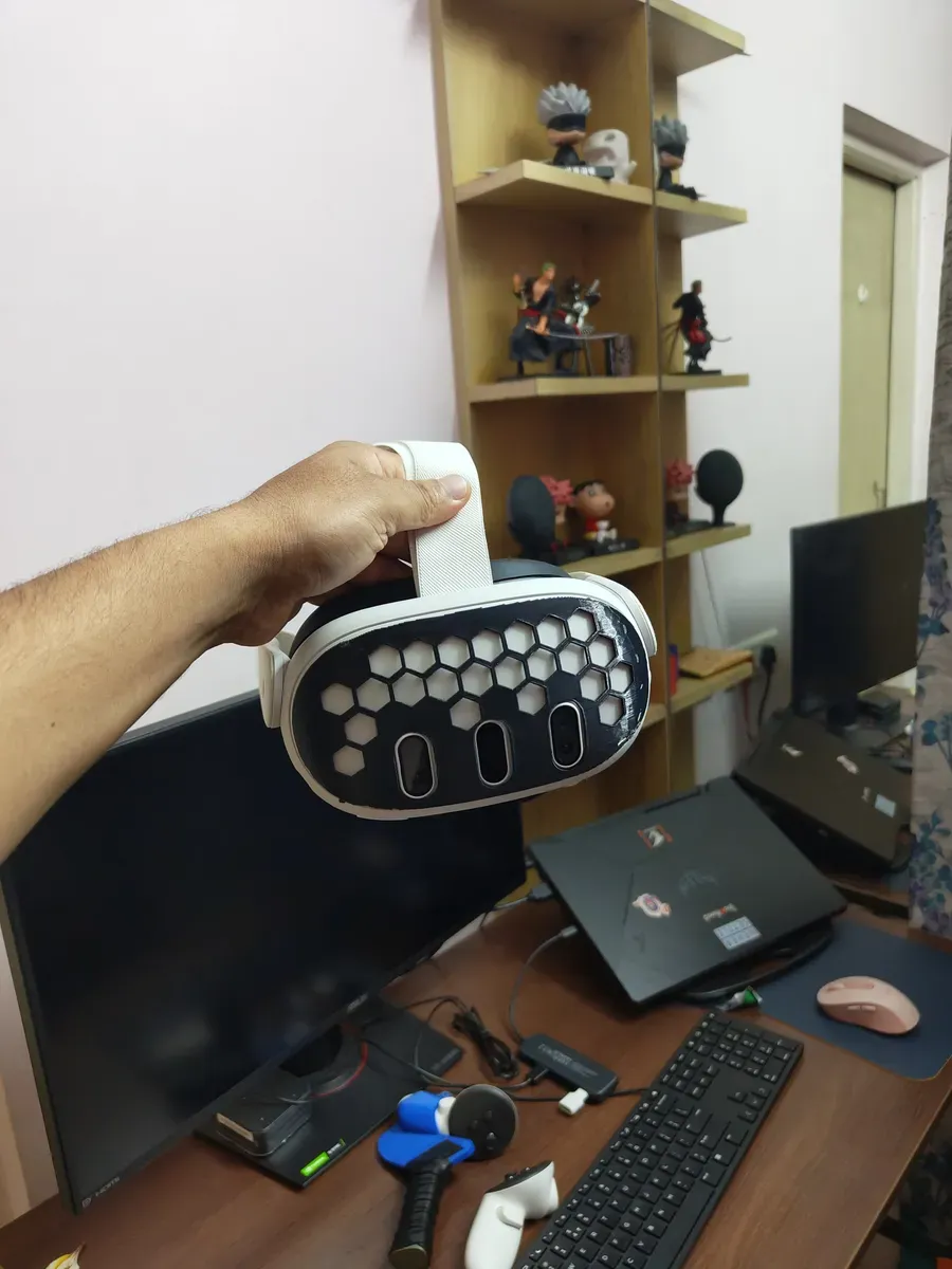 Meta Quest 3 Shield Hexagon Pattern by MadRajib MakerWorld: Download ...