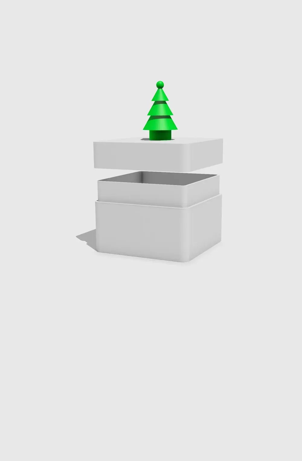 Christmas Tree Lid Storage Box by Number 7 Apple MakerWorld: Download ...