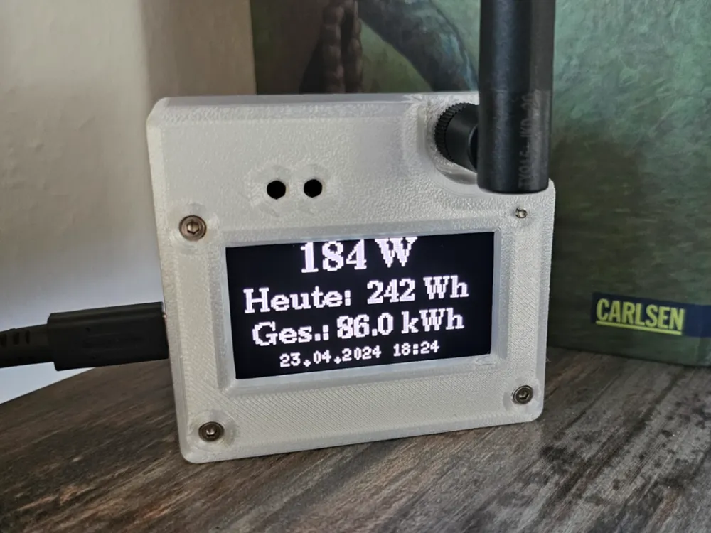 open DTU enclosure (Hoymiles HMS Series) - Display - Free 3D Print ...