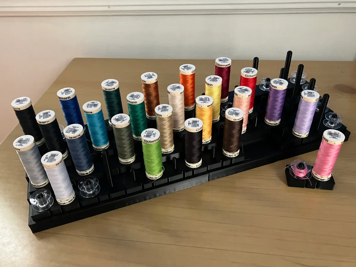Modular Thread Holder (Spools and Bobbins) - Free 3D Print Model ...