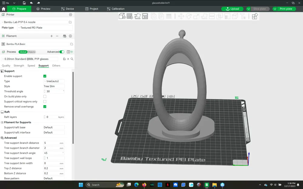 Balanced glasses/sunglasses stand/ holder by AcmeArt - MakerWorld