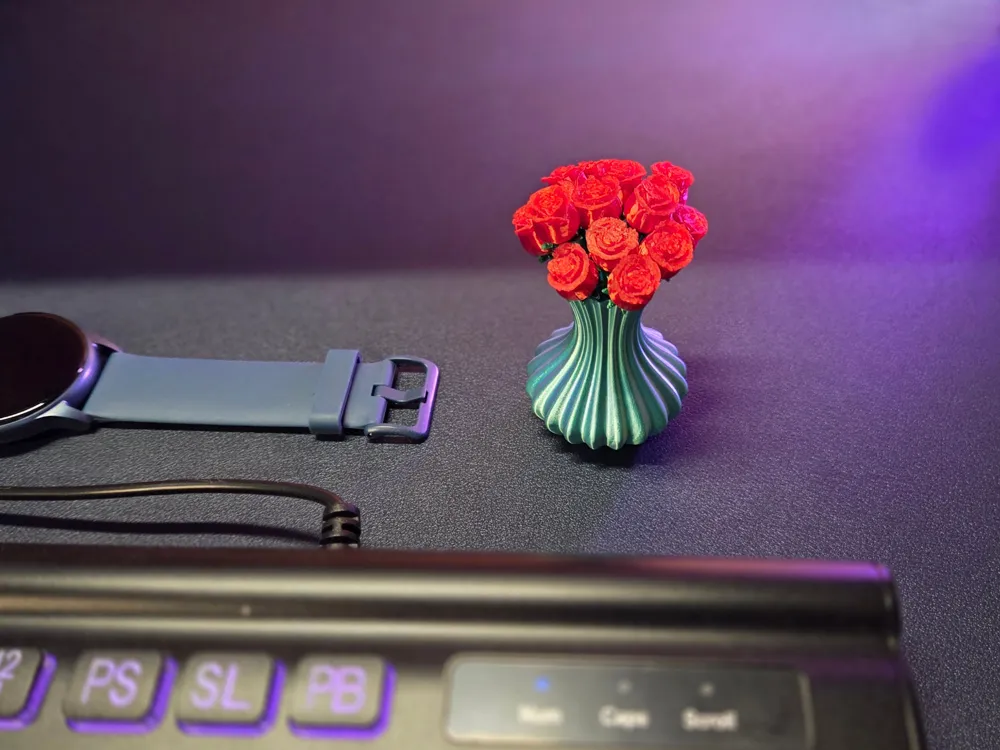 Build a Bouquet – A Wee Rose | Tiny Flower w/ Stem - Free 3D Print ...