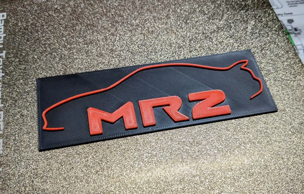 MR2 Logo Plaque by MK2MR2 - MakerWorld