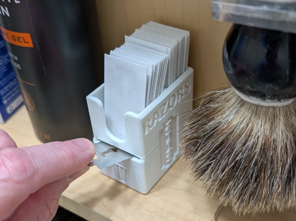 Safety Razor Blade Disposal and Storage Box by EyeOutThere MakerWorld ...