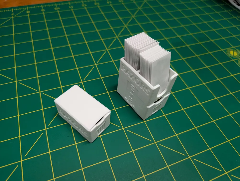Safety Razor Blade Disposal and Storage Box - Free 3D Print Model ...
